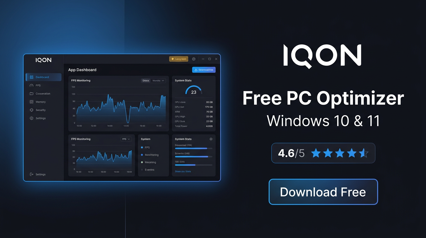 PC Optimizer for Windows — Free Monitoring & FPS Tools | IQON